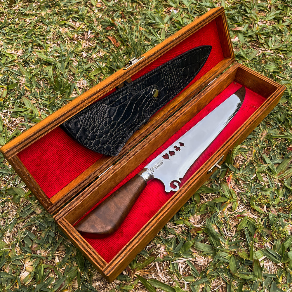 Faca Artesanal Modelo Churrasqueando NAIPS - Bianco